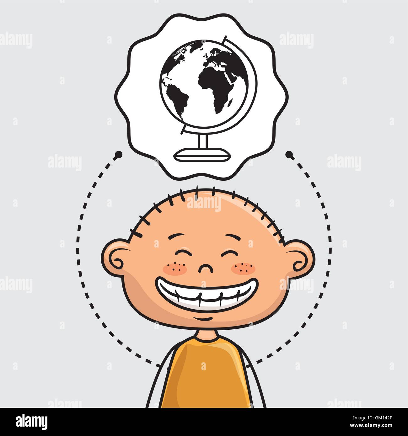 Man map studying Stock Vector Images - Alamy