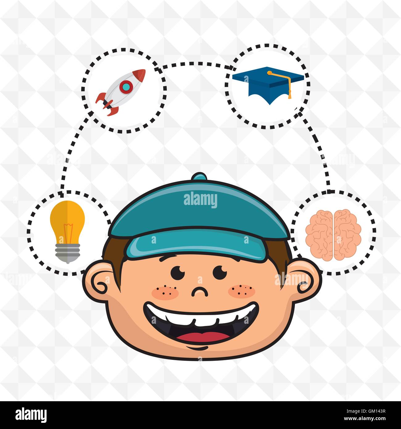 boy student idea avatar icon Stock Vector Image & Art - Alamy
