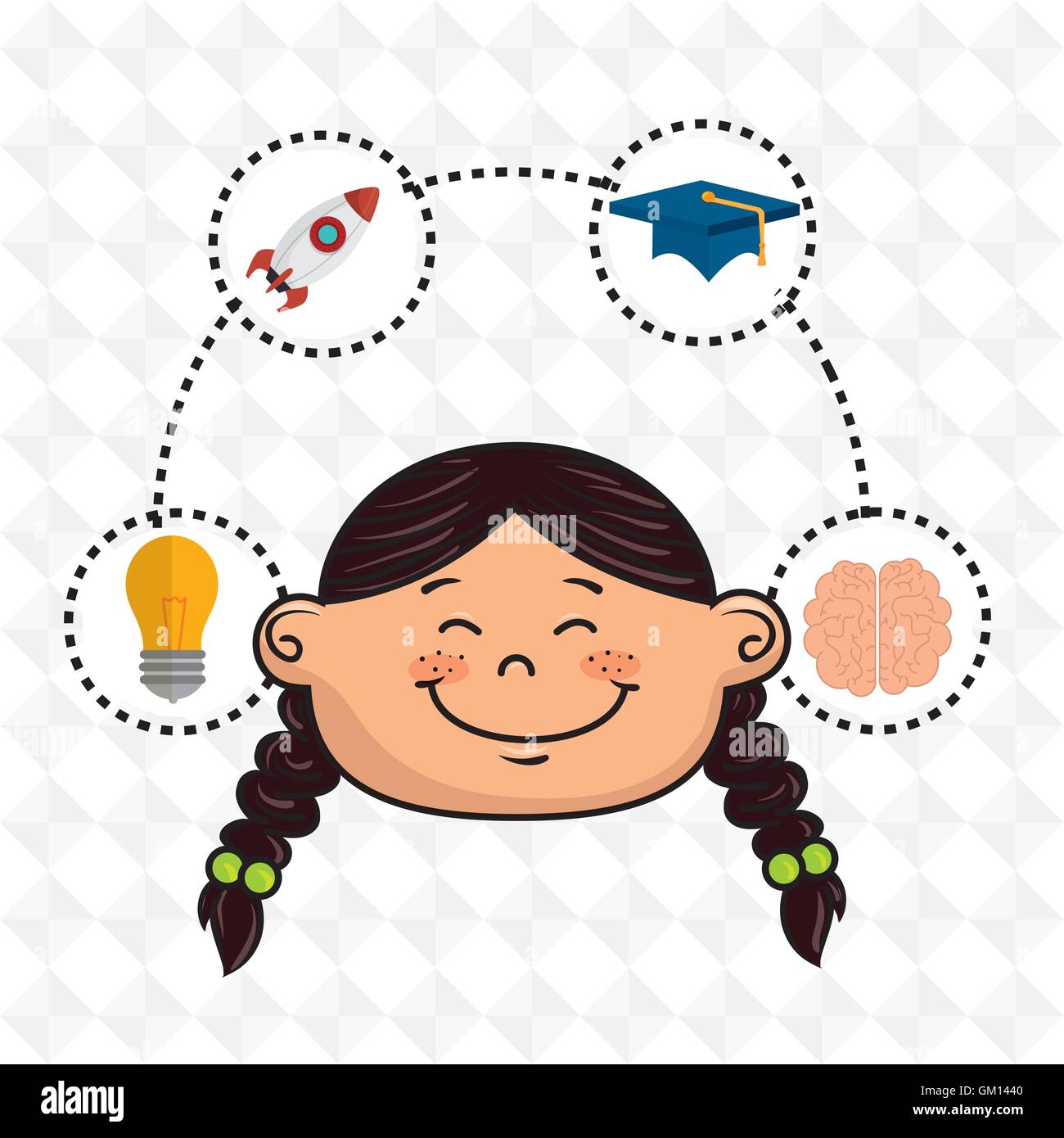 girl student idea avatar icon Stock Vector Image & Art - Alamy