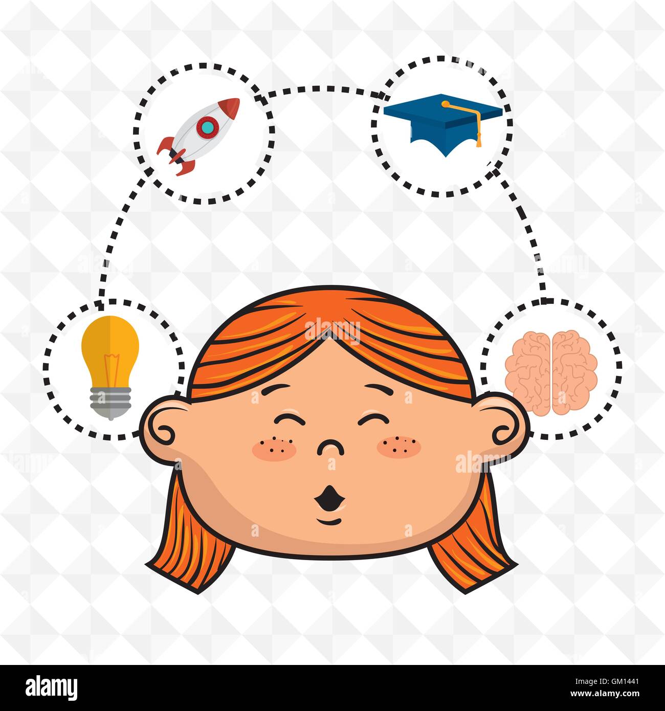 Multiethnic student class Stock Vector Images - Alamy