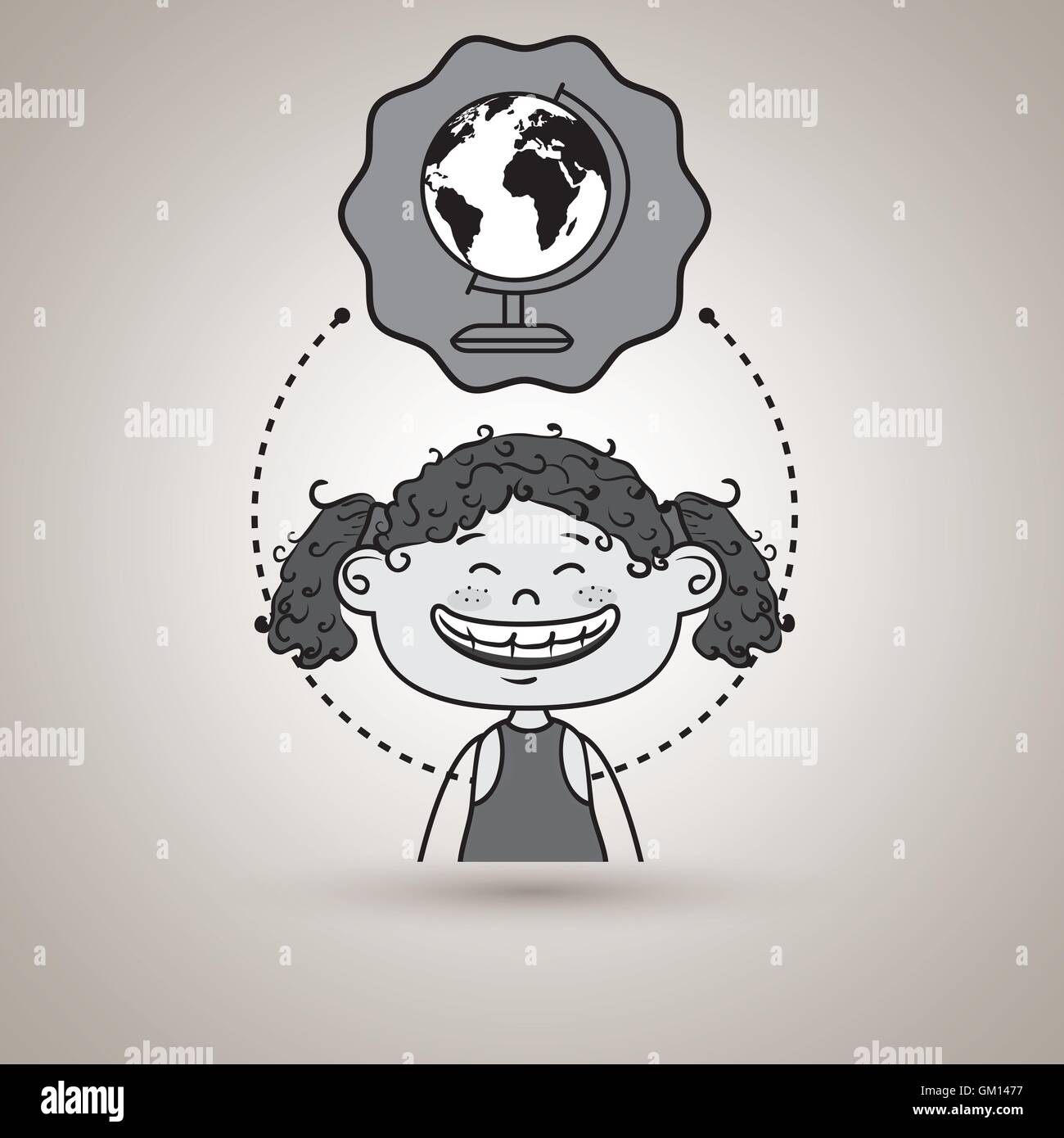 student girl study icon Stock Vector Image & Art - Alamy