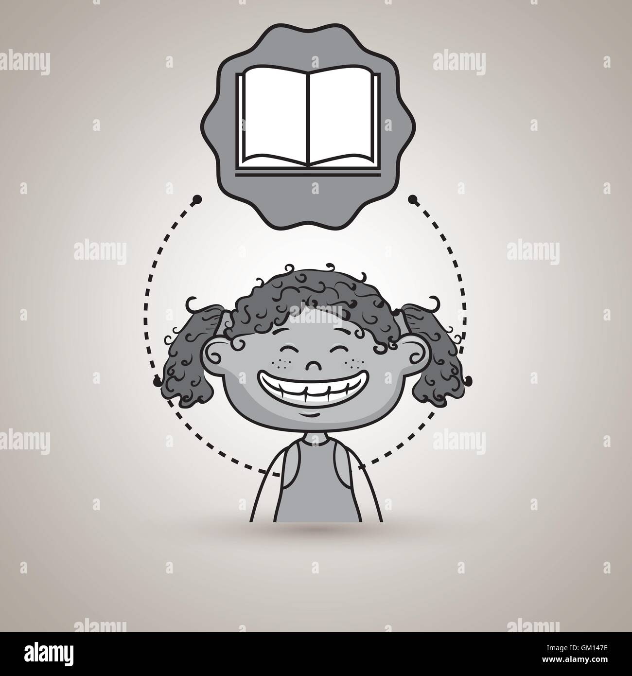 student girl study icon Stock Vector Image & Art - Alamy