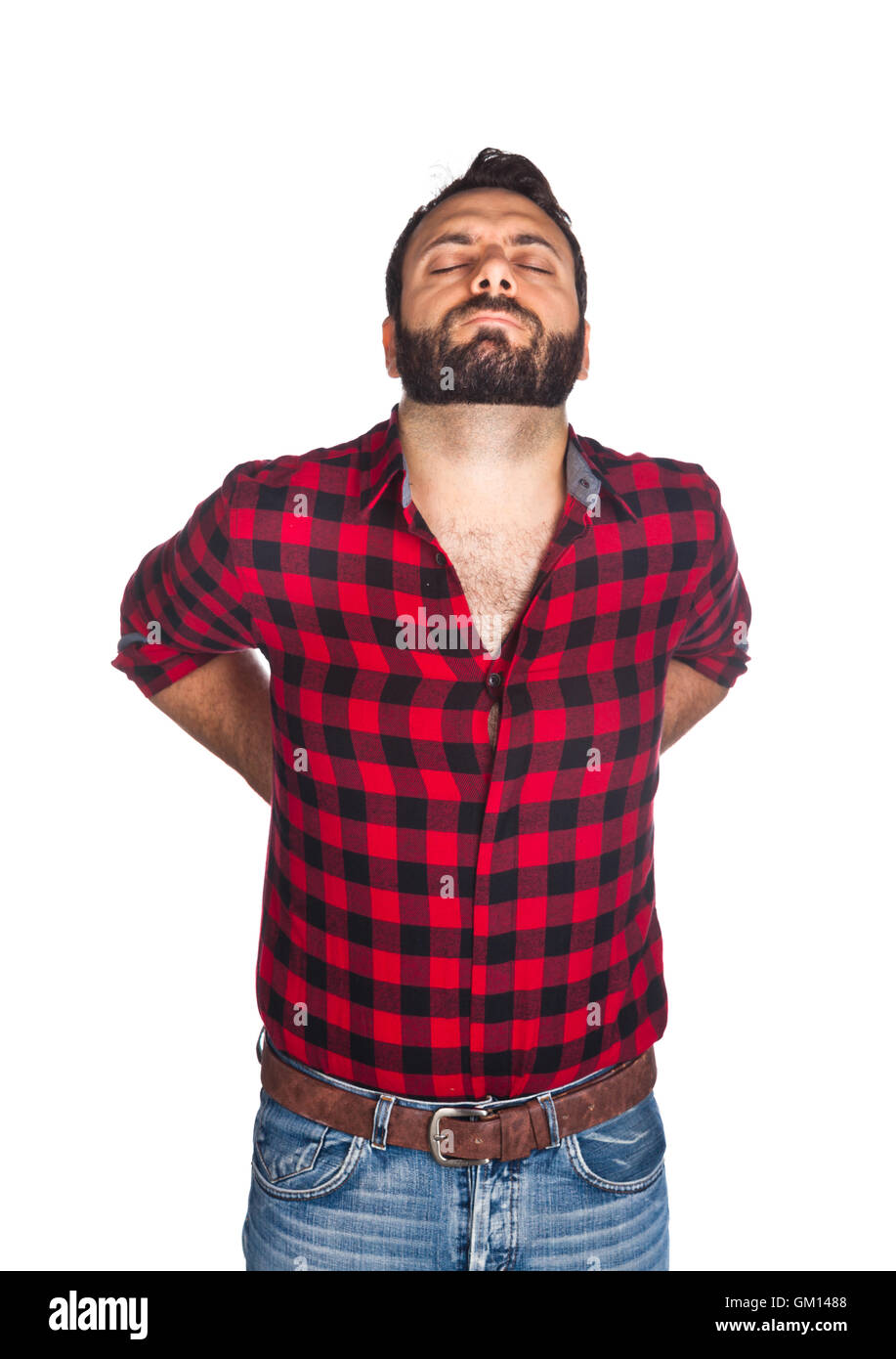 Person in plaid shirt hi-res stock photography and images - Alamy