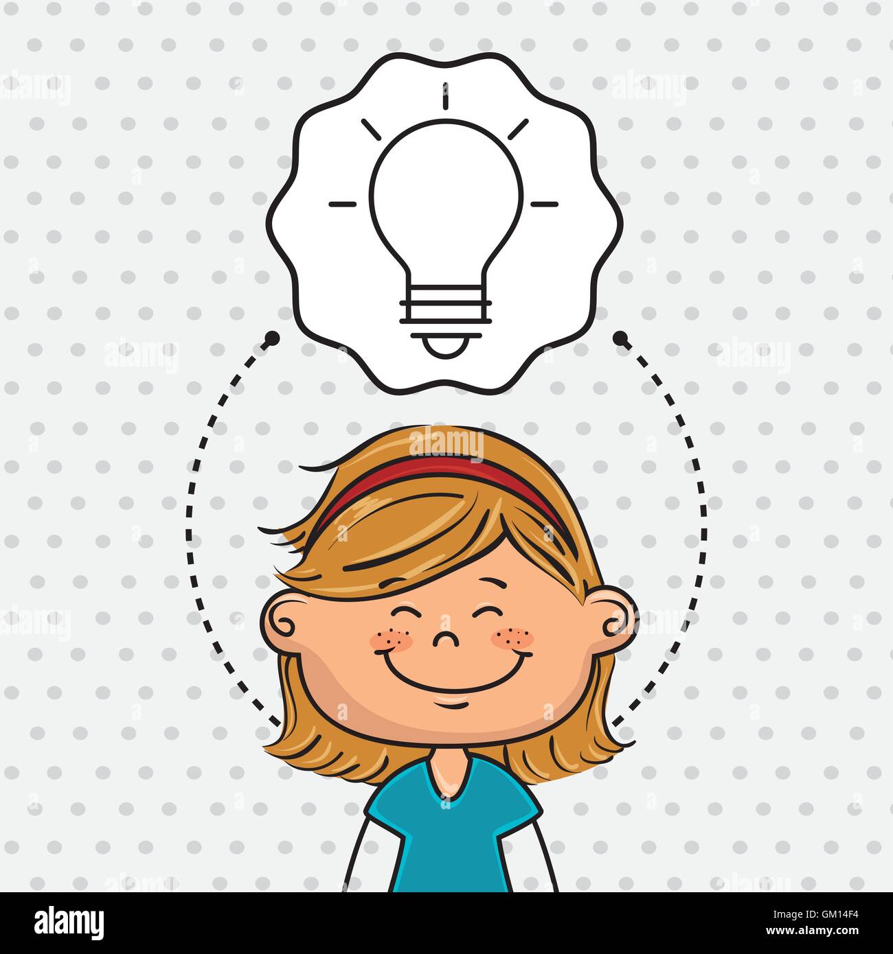 School student intelligent child Stock Vector Images - Alamy