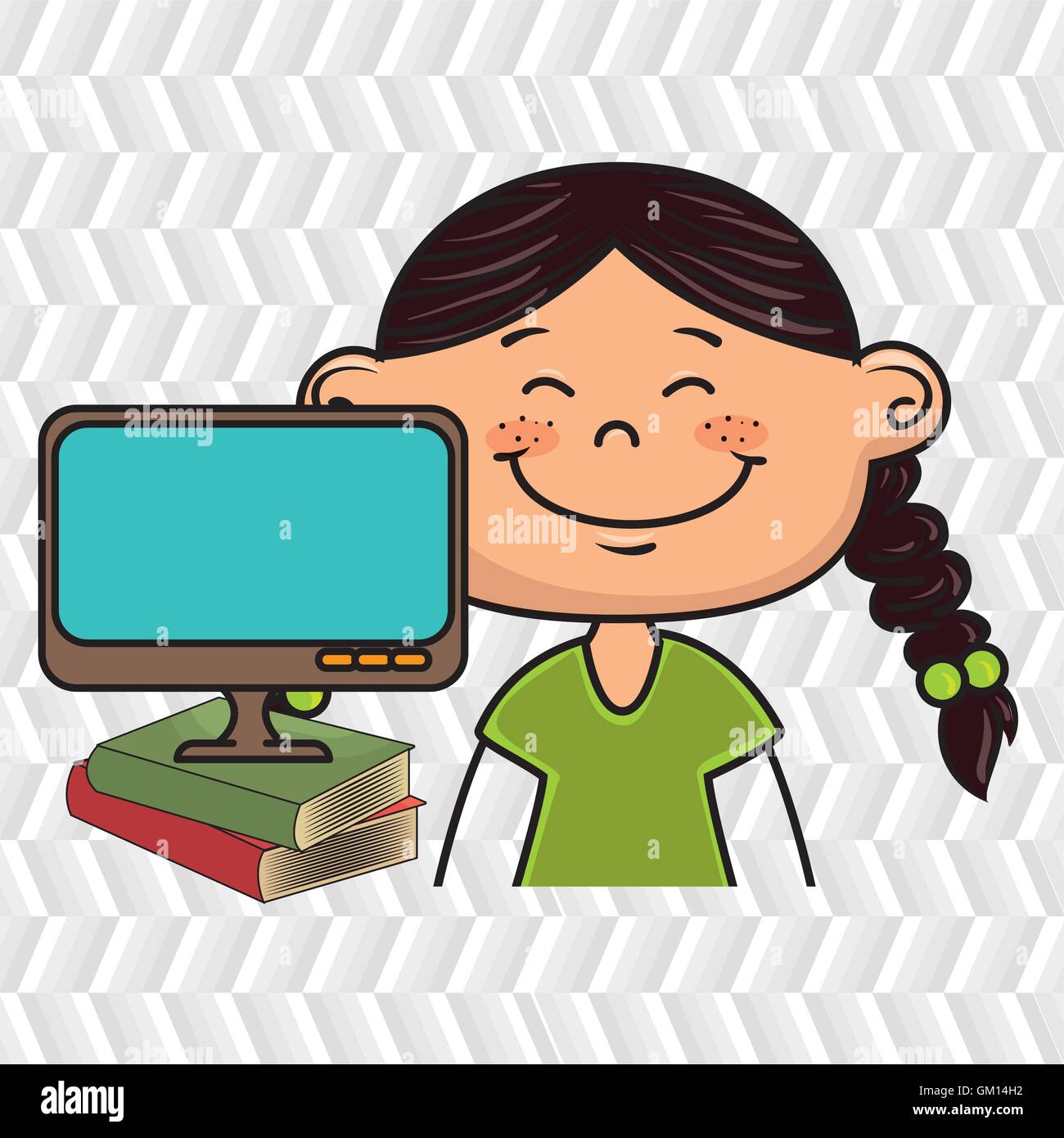 Little paper display screen Stock Vector Images - Alamy