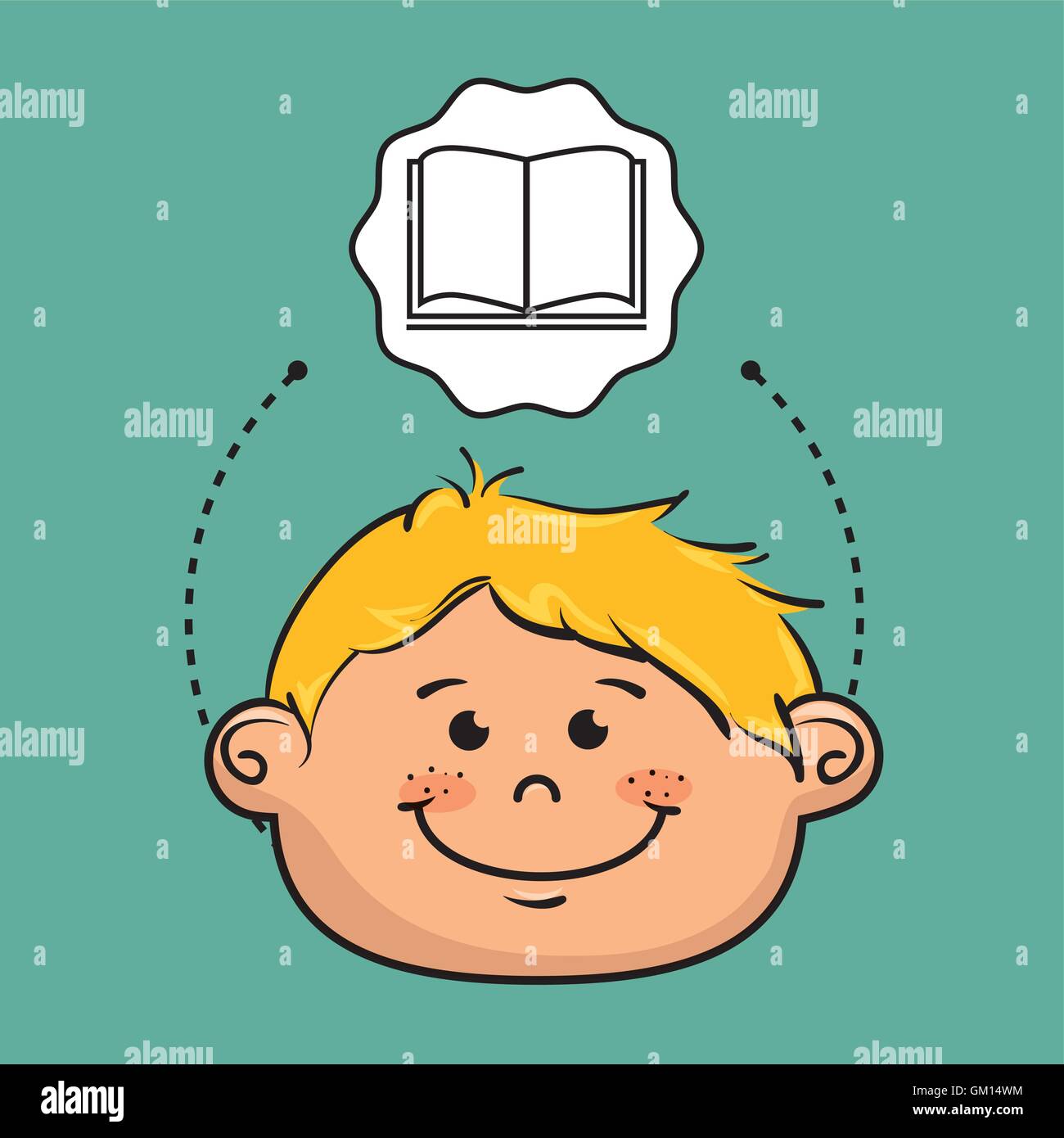 boy cartoon cap icon Stock Vector Image & Art - Alamy