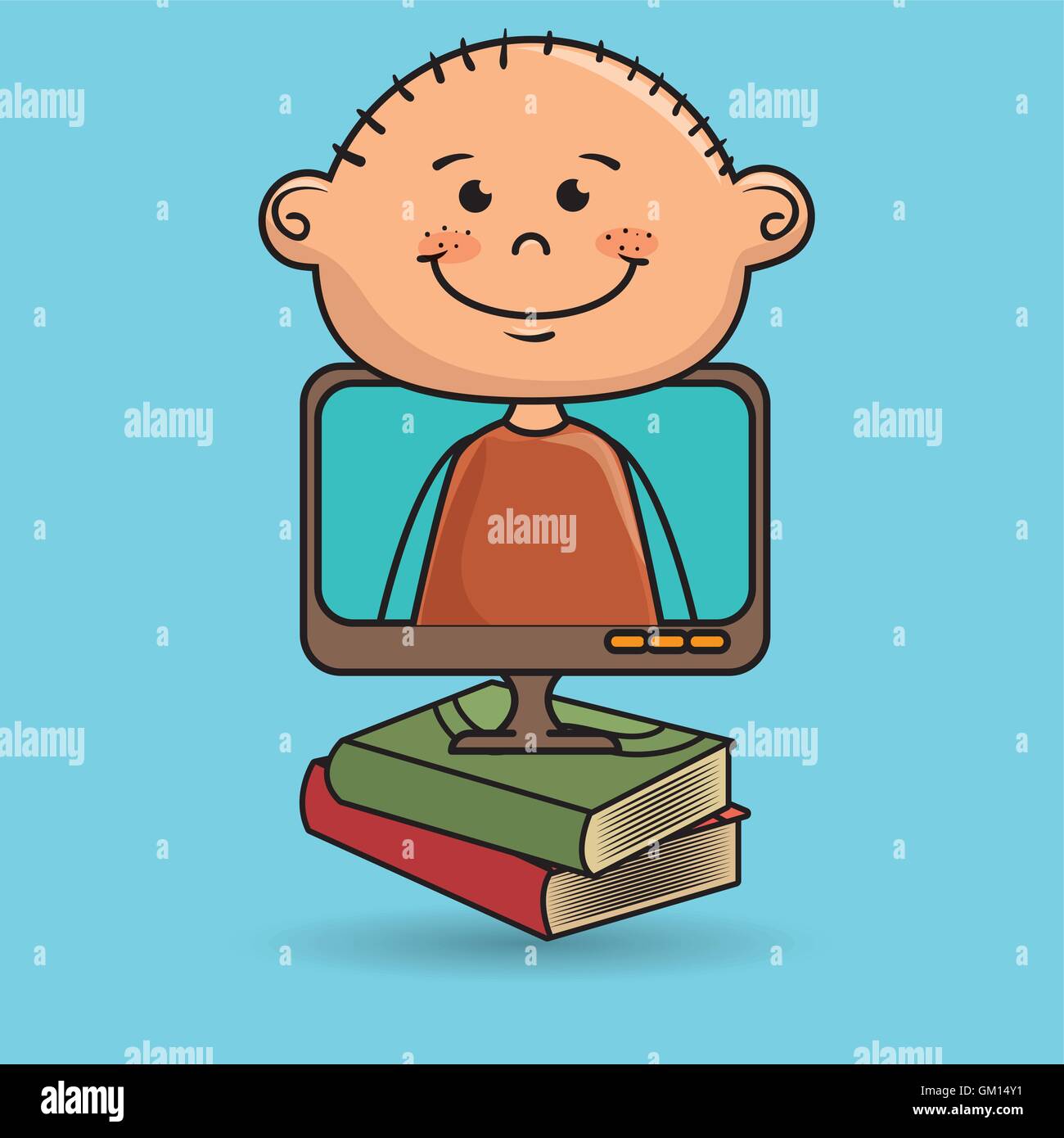 Little paper display screen Stock Vector Images - Alamy