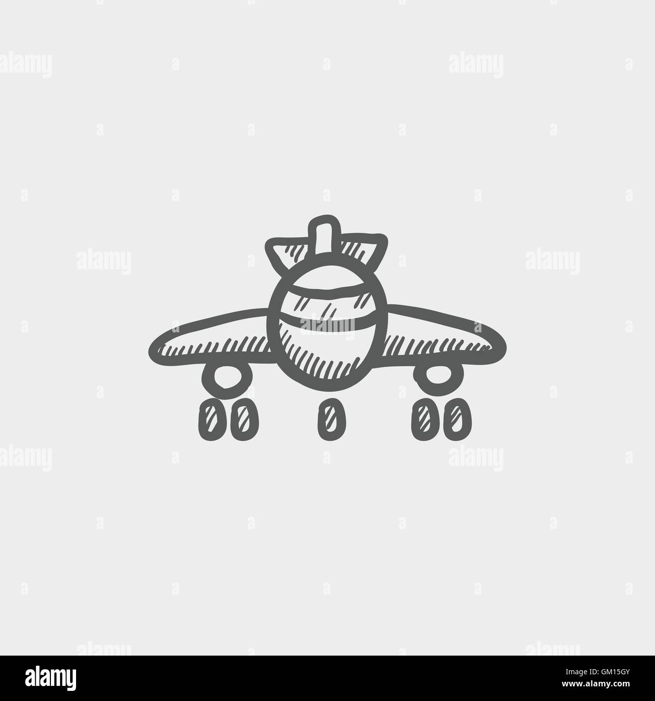 Airplane hand sketch icon Stock Vector Images - Alamy