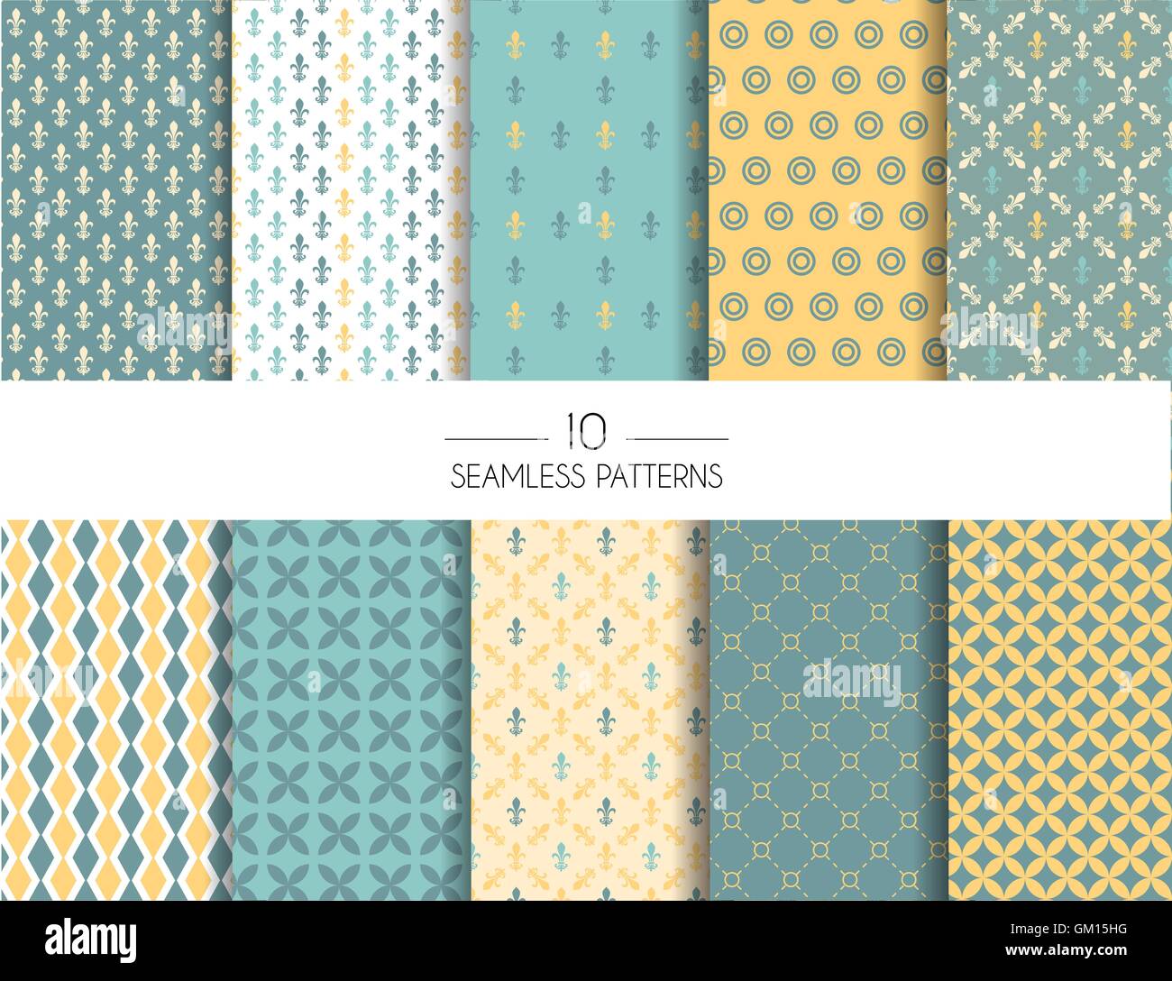 Set of geometric seamless patterns Stock Vector Image & Art - Alamy
