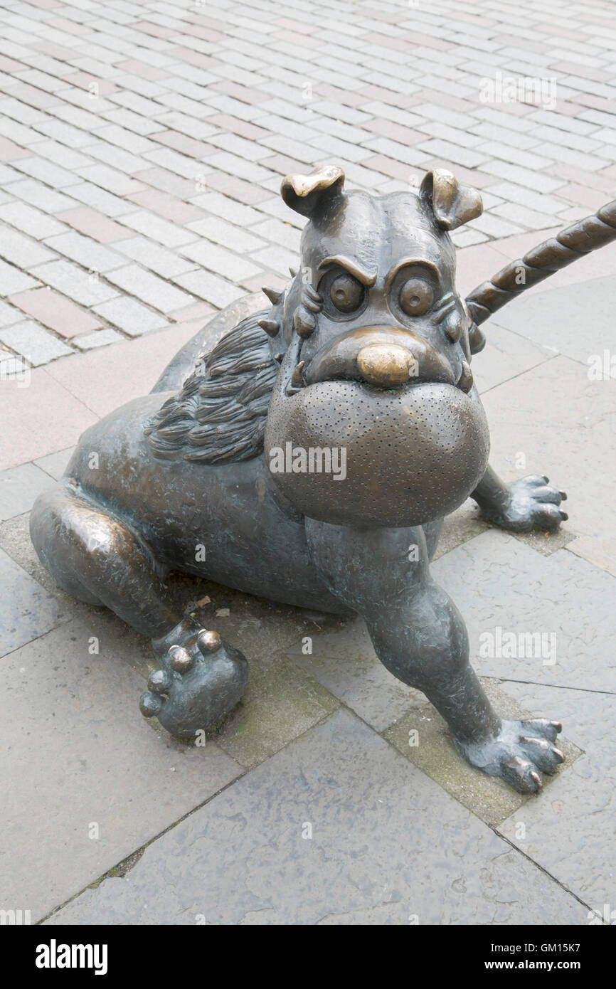 Statue of Dawg the Dog from Desperate Dan - Dandy Comic, City Square ...