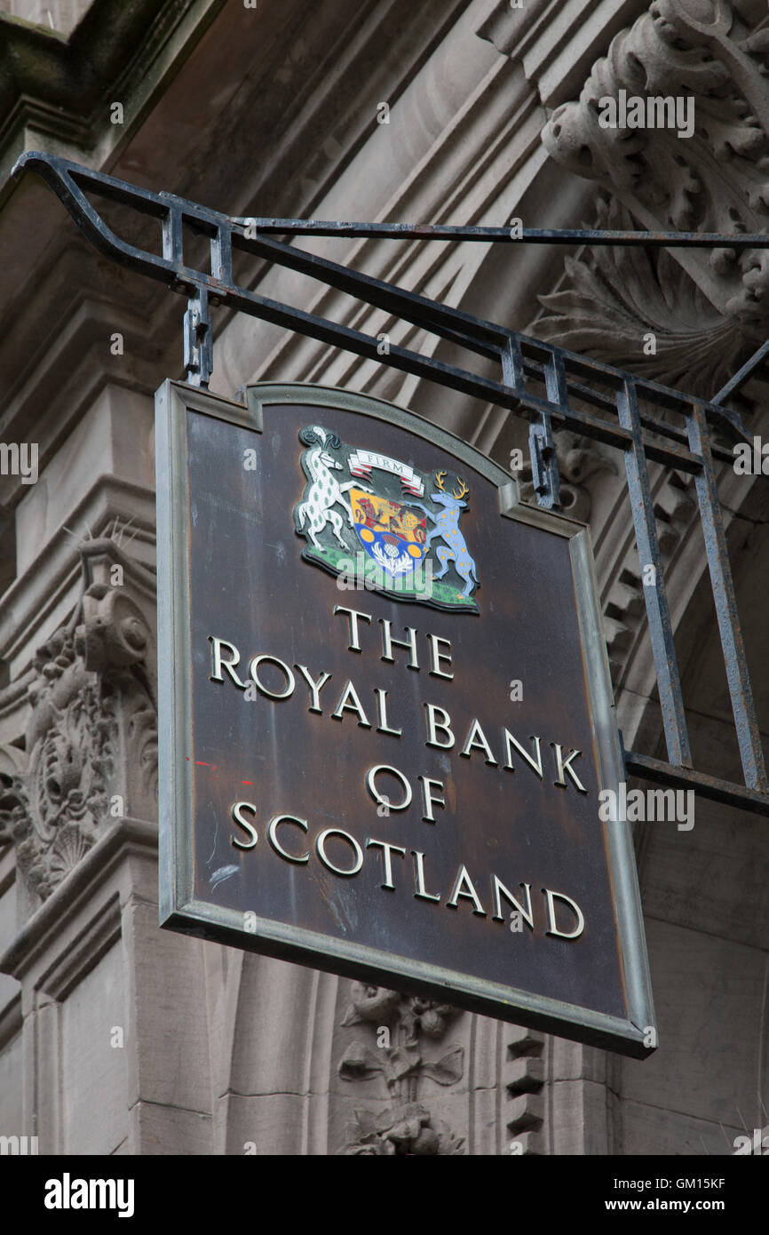 Royal Bank of Scotland Sign Stock Photo - Alamy