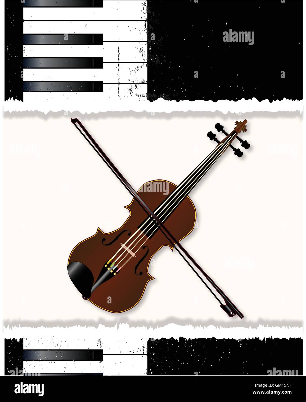 Piano And Fiddle Poster Stock Vector Image & Art - Alamy