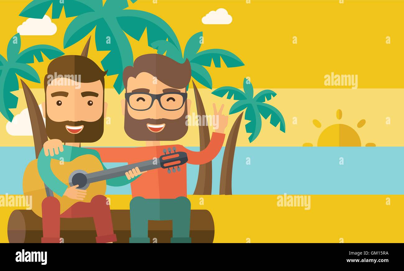 At beach playing Stock Vector Images - Alamy