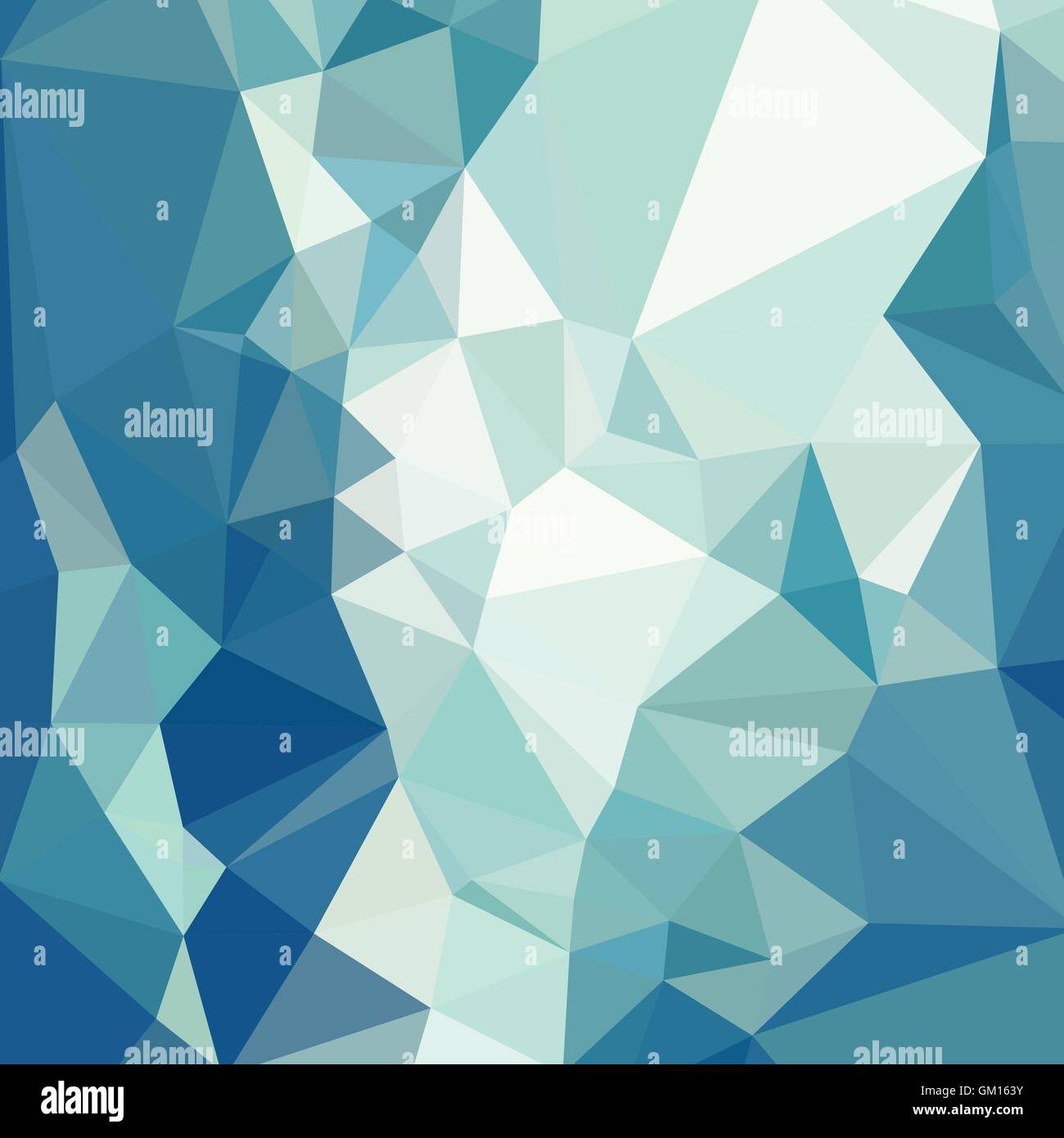 Turquoise Green Abstract Low Polygon Background Stock Vector Image ...