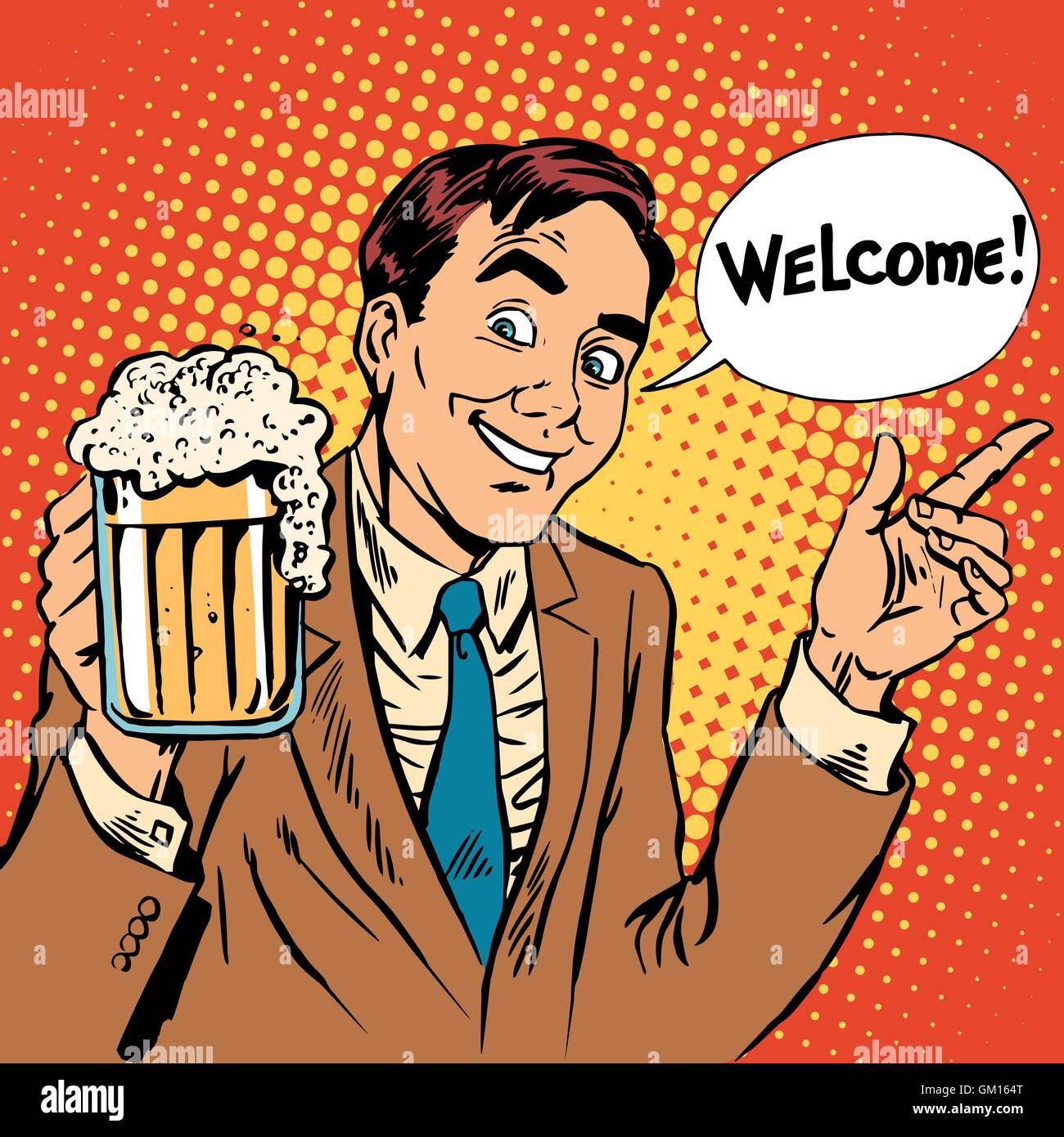 Welcome party Stock Vector Images - Alamy