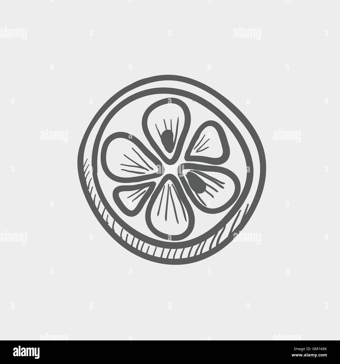 Lemon slice Stock Vector Images - Alamy