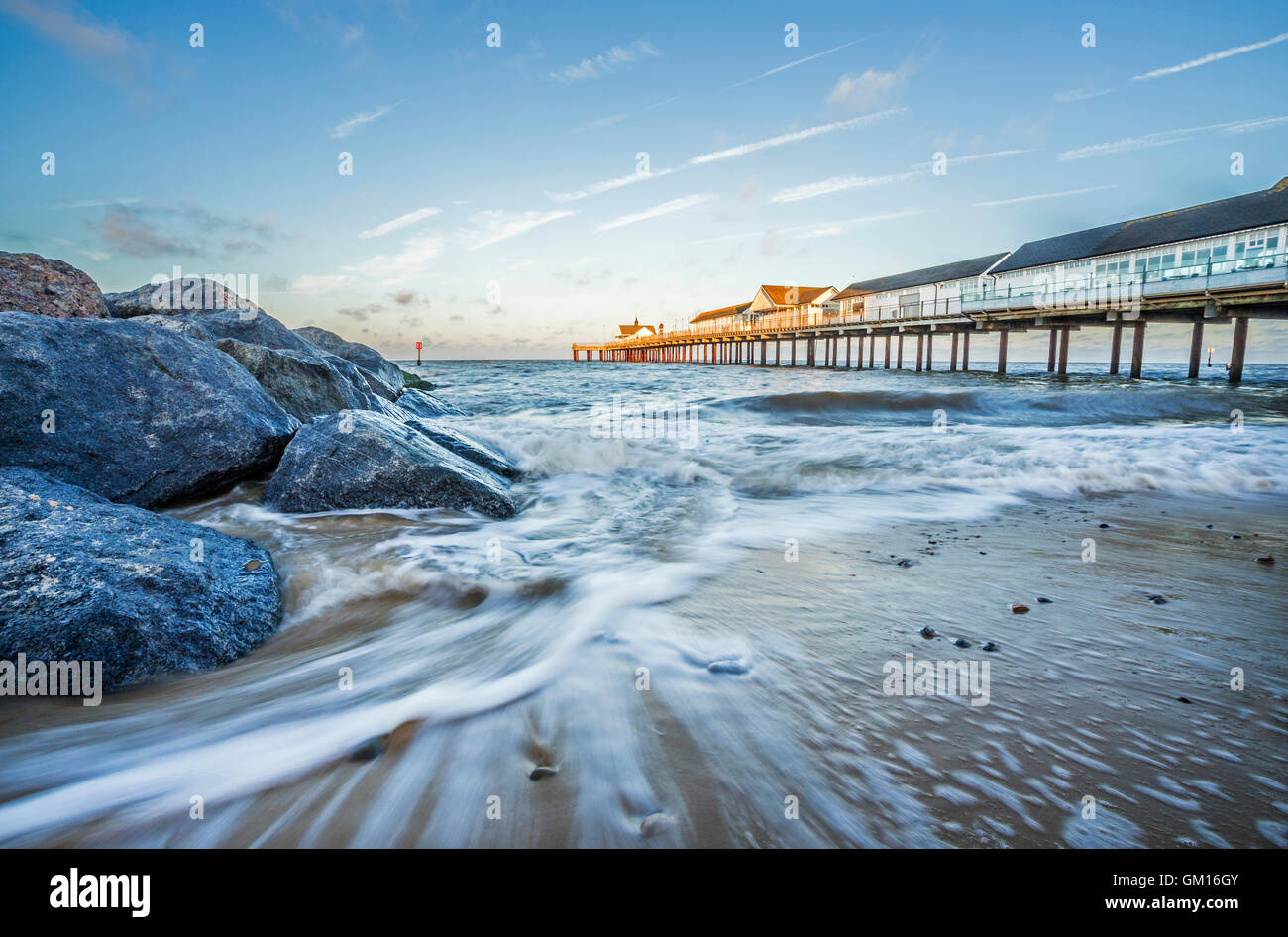 Southwold pier sunset hi-res stock photography and images - Alamy