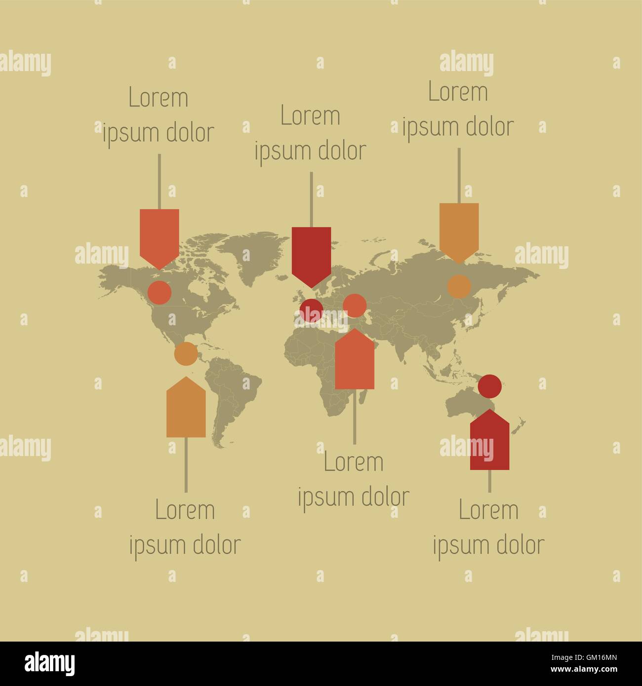 Detail infographic World Map and Information Graphics Stock Vector ...