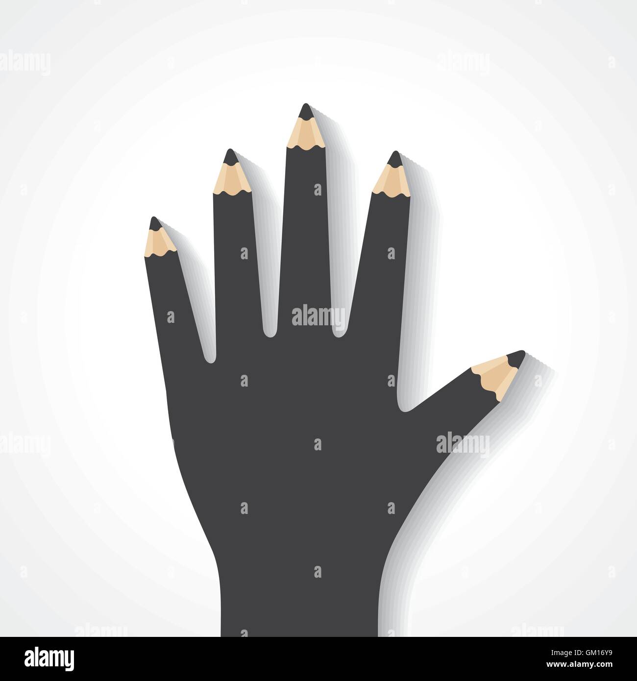 Hand study pencil drawing Stock Vector Images - Alamy