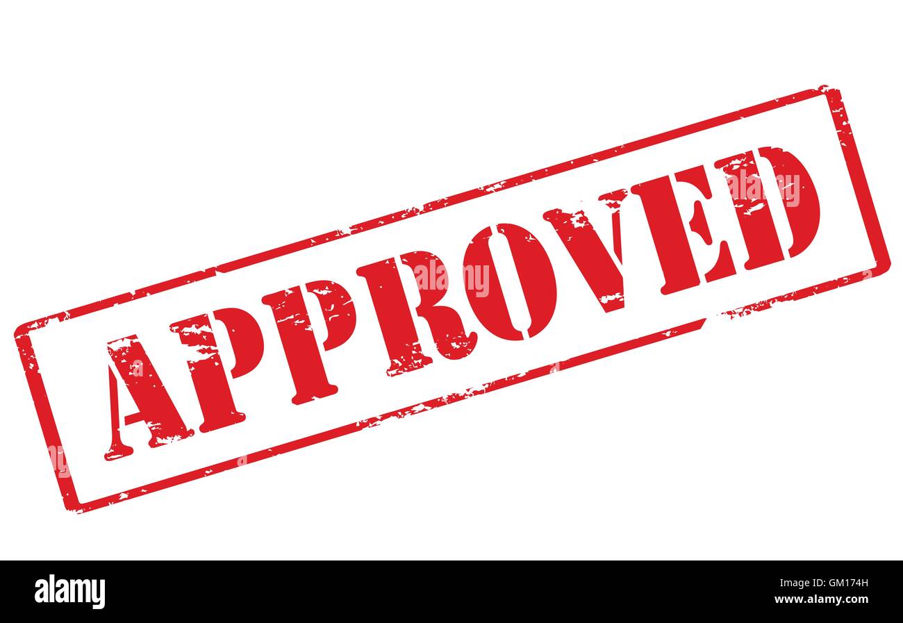 Grunge red approved word Stock Vector Images - Alamy