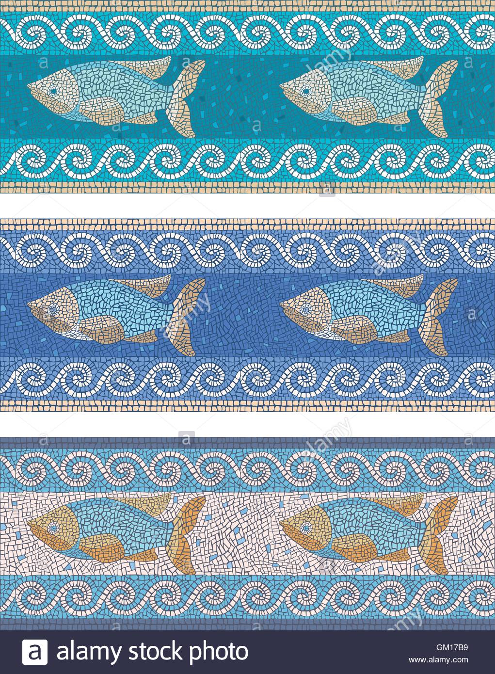 Ancient Greek Fish Mosaic High Resolution Stock Photography and Images ...