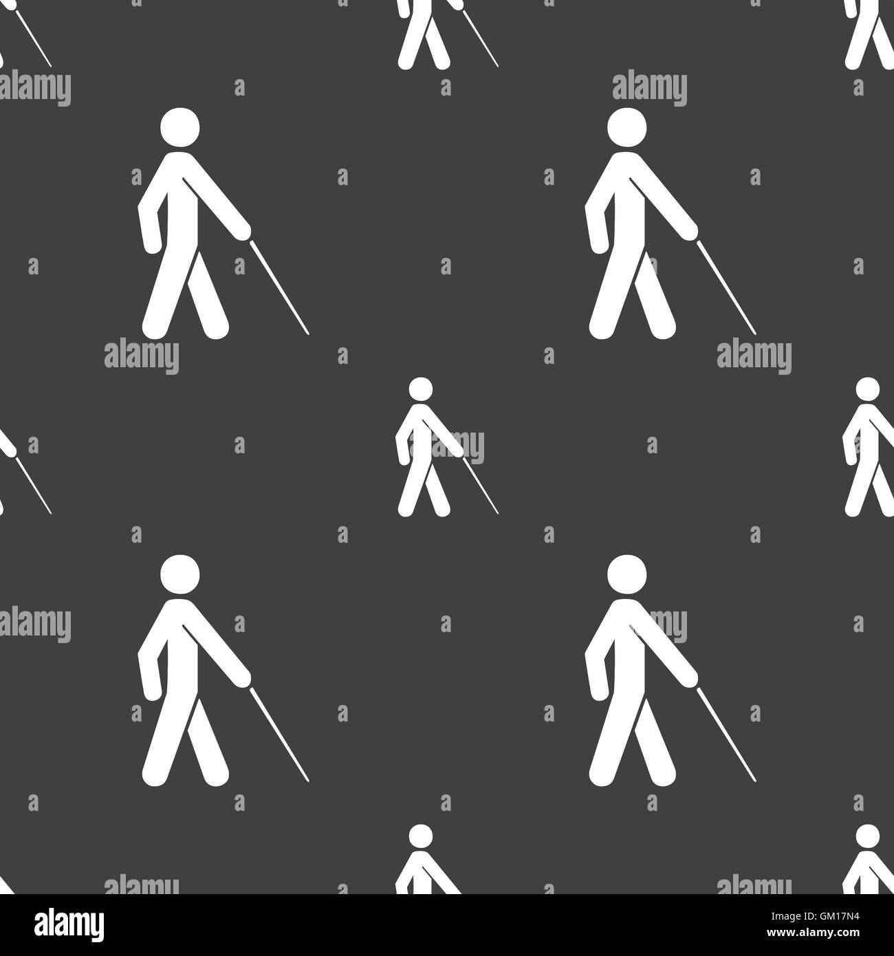 blind icon sign. Seamless pattern on a gray background. Vector Stock Vector Image & Art - Alamy