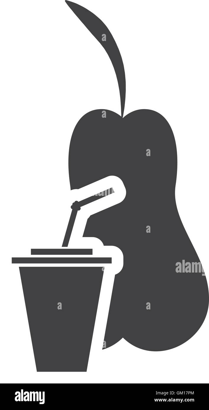 pear drink healthy food design Stock Vector Image & Art - Alamy