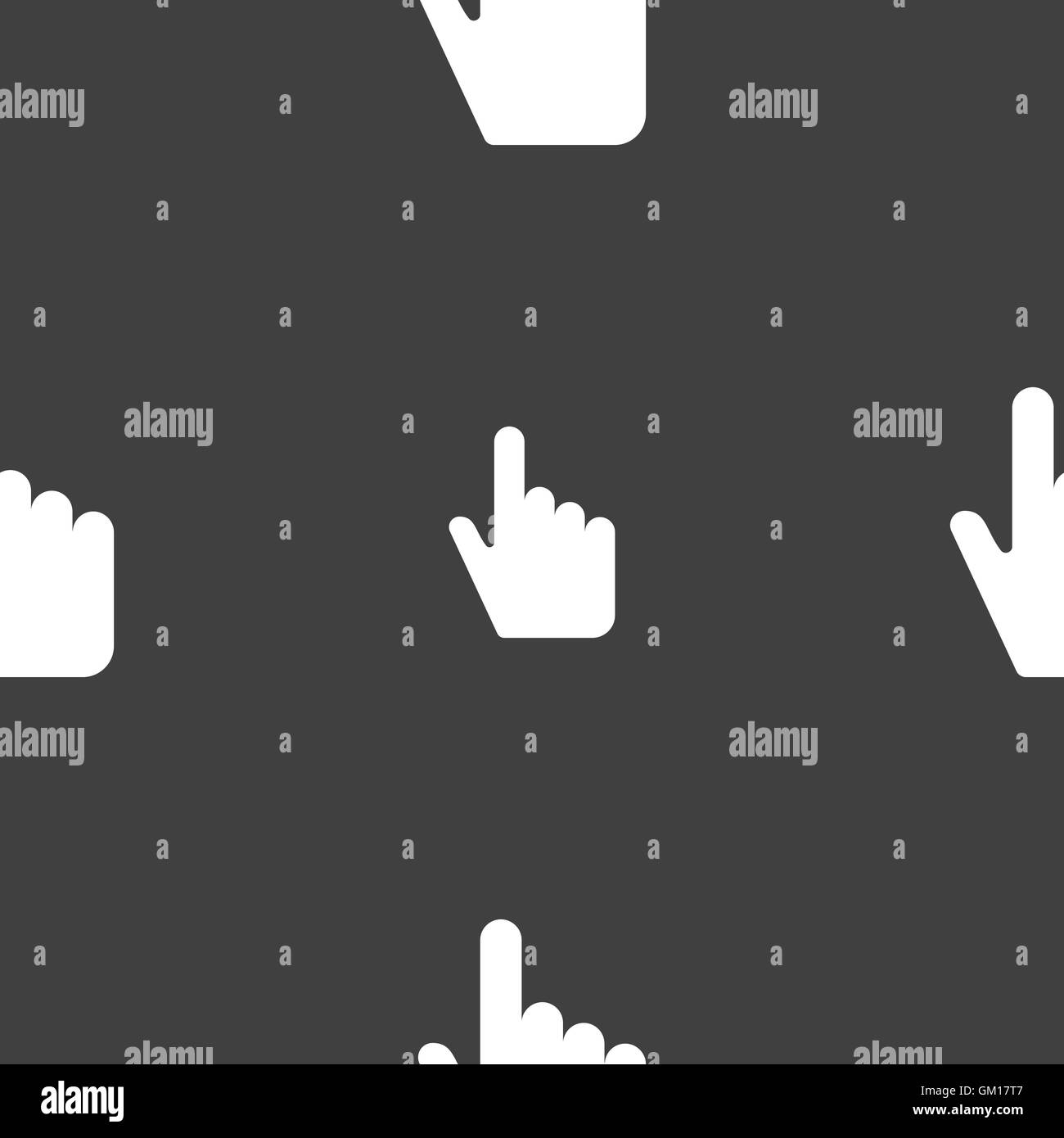 Hand on mouse of computer Stock Vector Images - Alamy