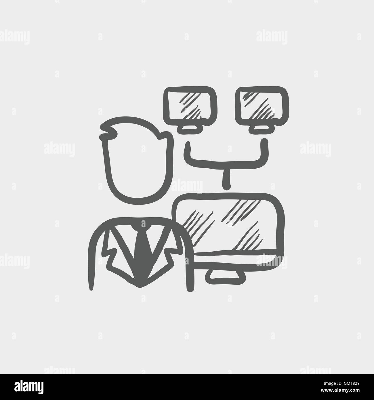 Hand drawn cartoon characters man hi-res stock photography and images ...