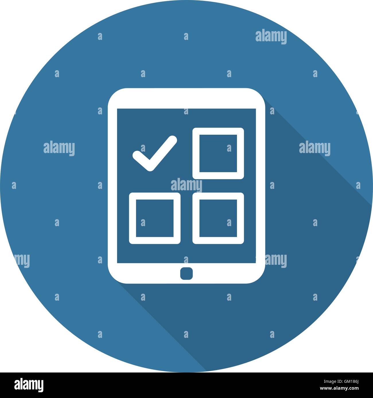 Appointment Request and Medical Services Icon. Flat Design. Long Stock ...