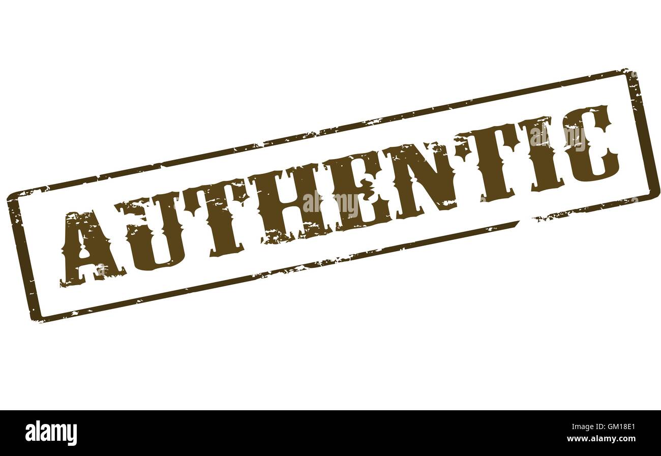 Authentic and genuine Stock Vector Images - Alamy