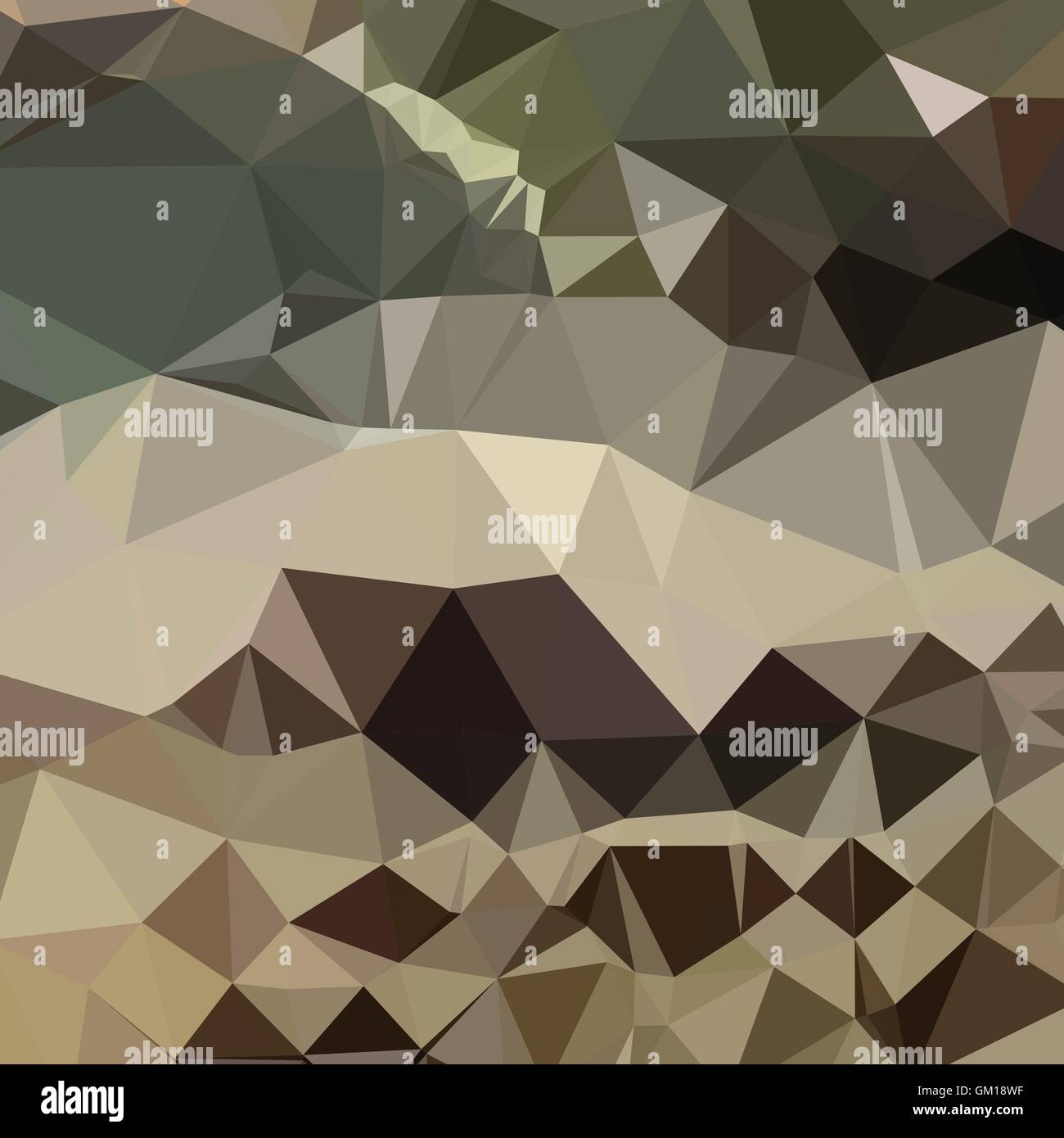 Drab Brown Blue Abstract Low Polygon Background Stock Vector Image ...