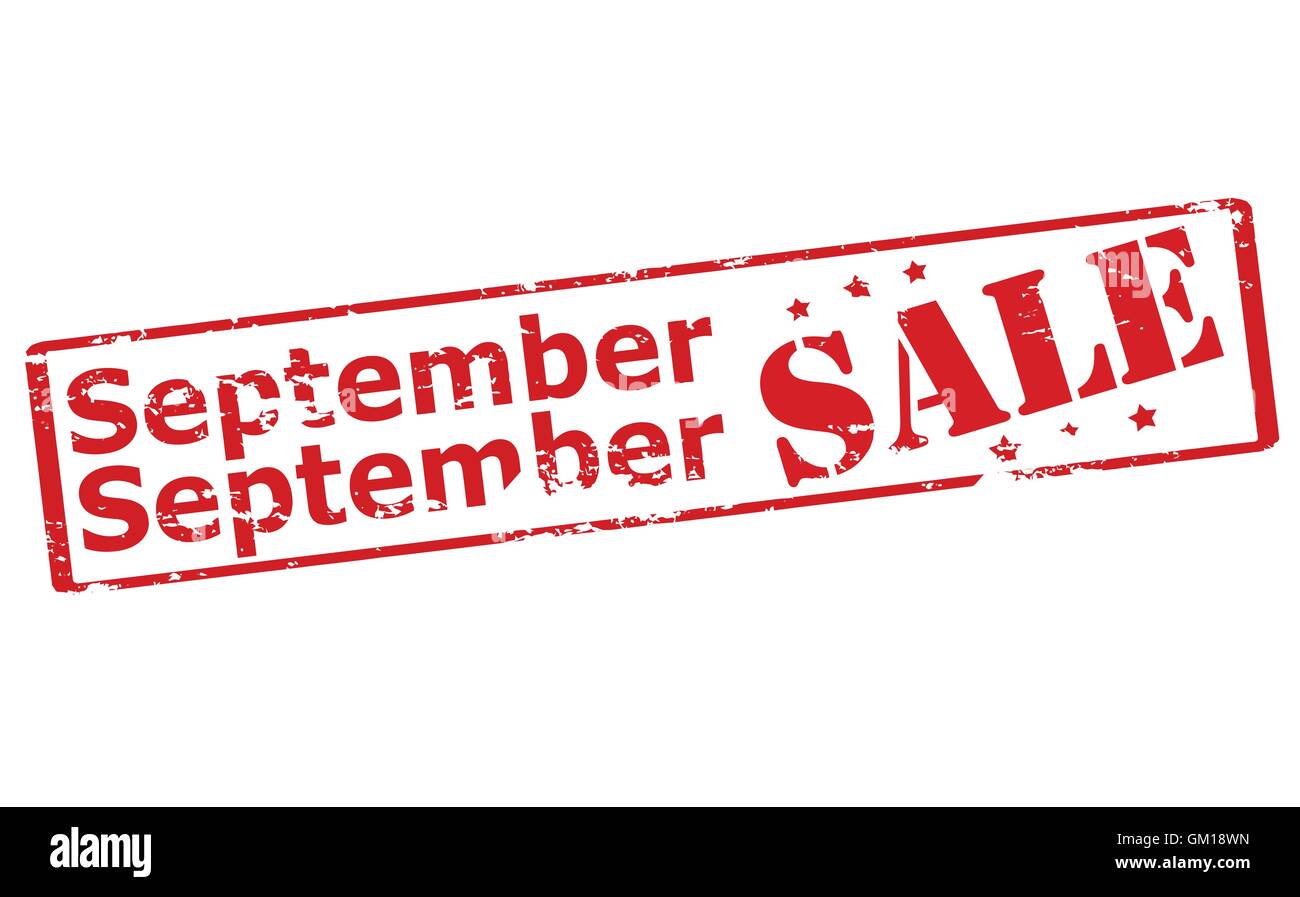 September sale sign Stock Vector Images - Alamy