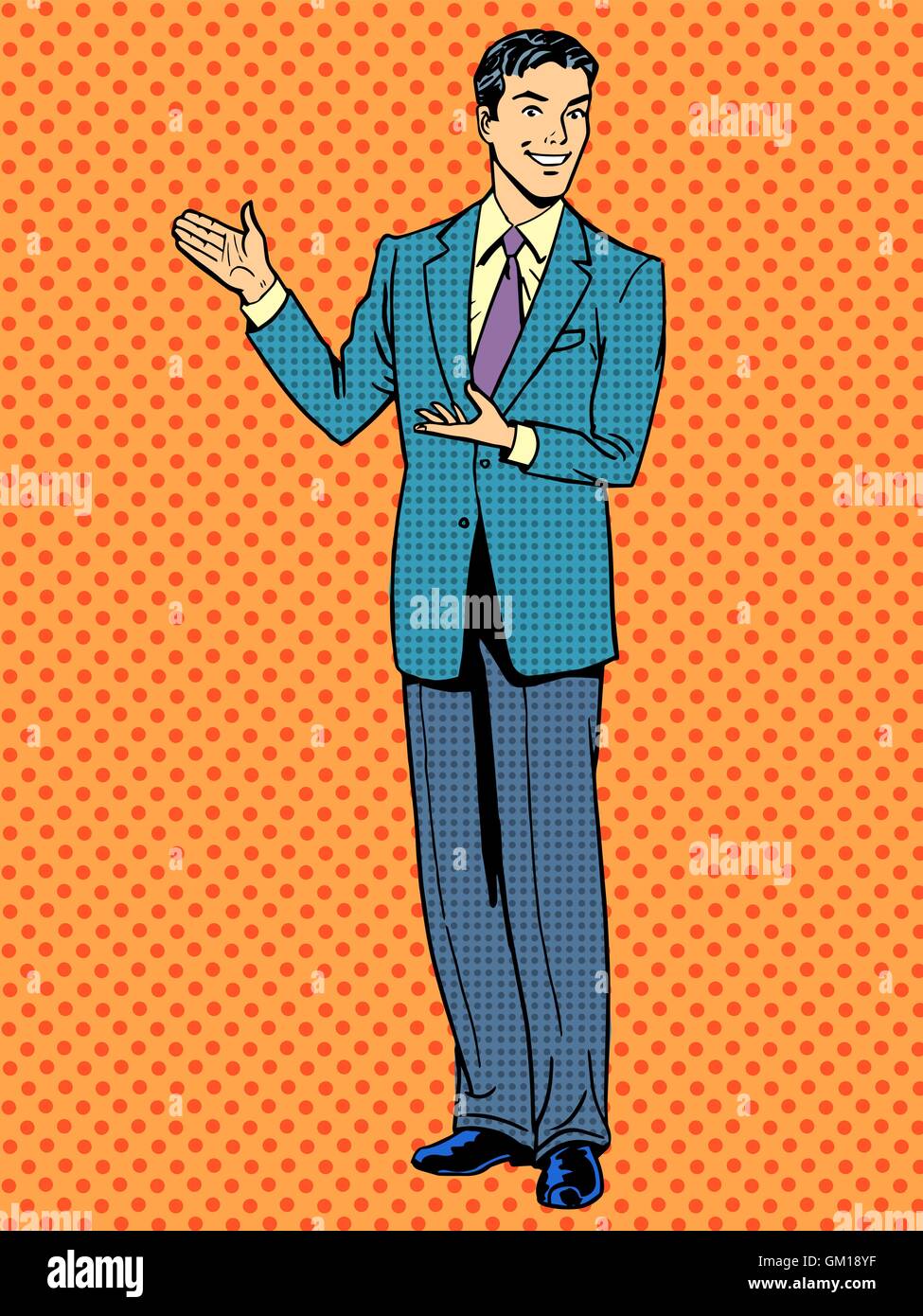 Presentation show hands gesture Stock Vector Images - Alamy