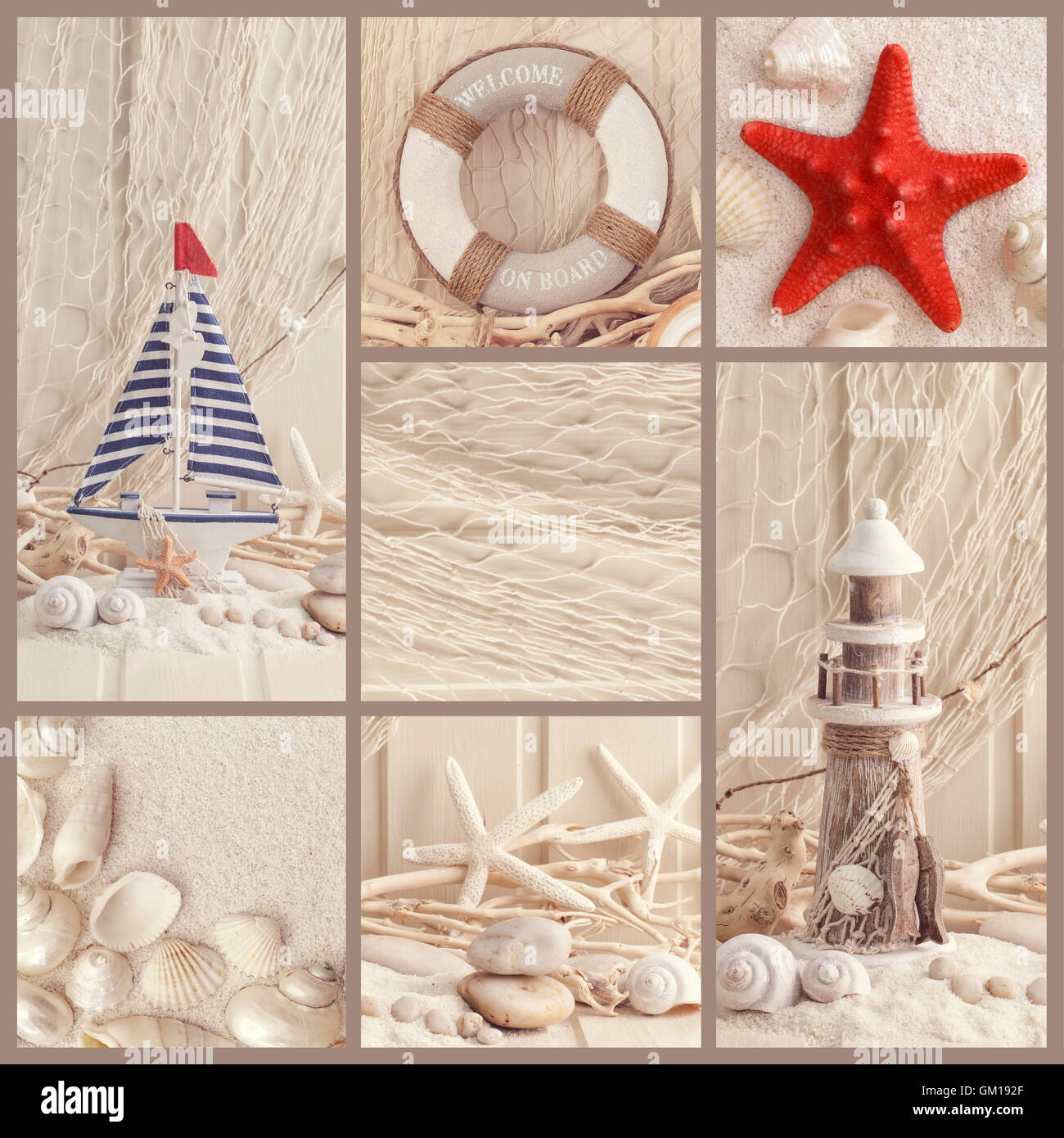 Tropical beach collage hi-res stock photography and images - Alamy