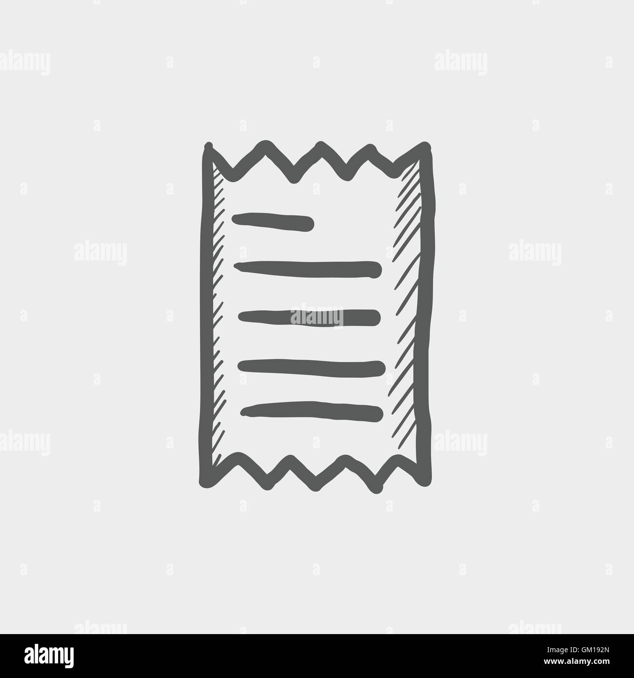 Receipt sketch icon Stock Vector Image & Art - Alamy Receipt sketch icon Stock Vector Image & Art - Alamy
