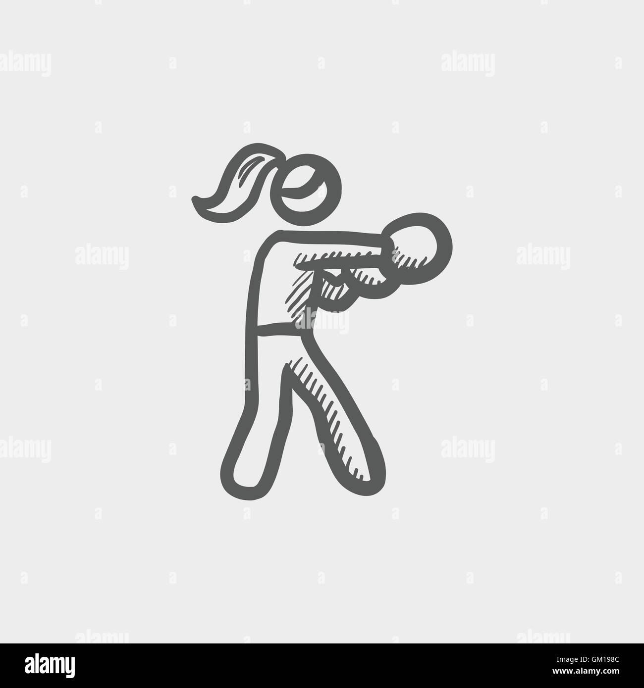 Boxing sketch hi-res stock photography and images - Alamy