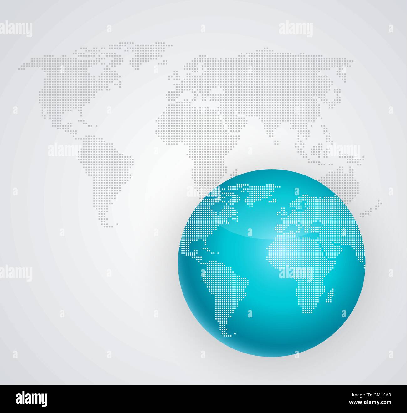 Digital blue planet earth 3d Stock Vector Images - Alamy