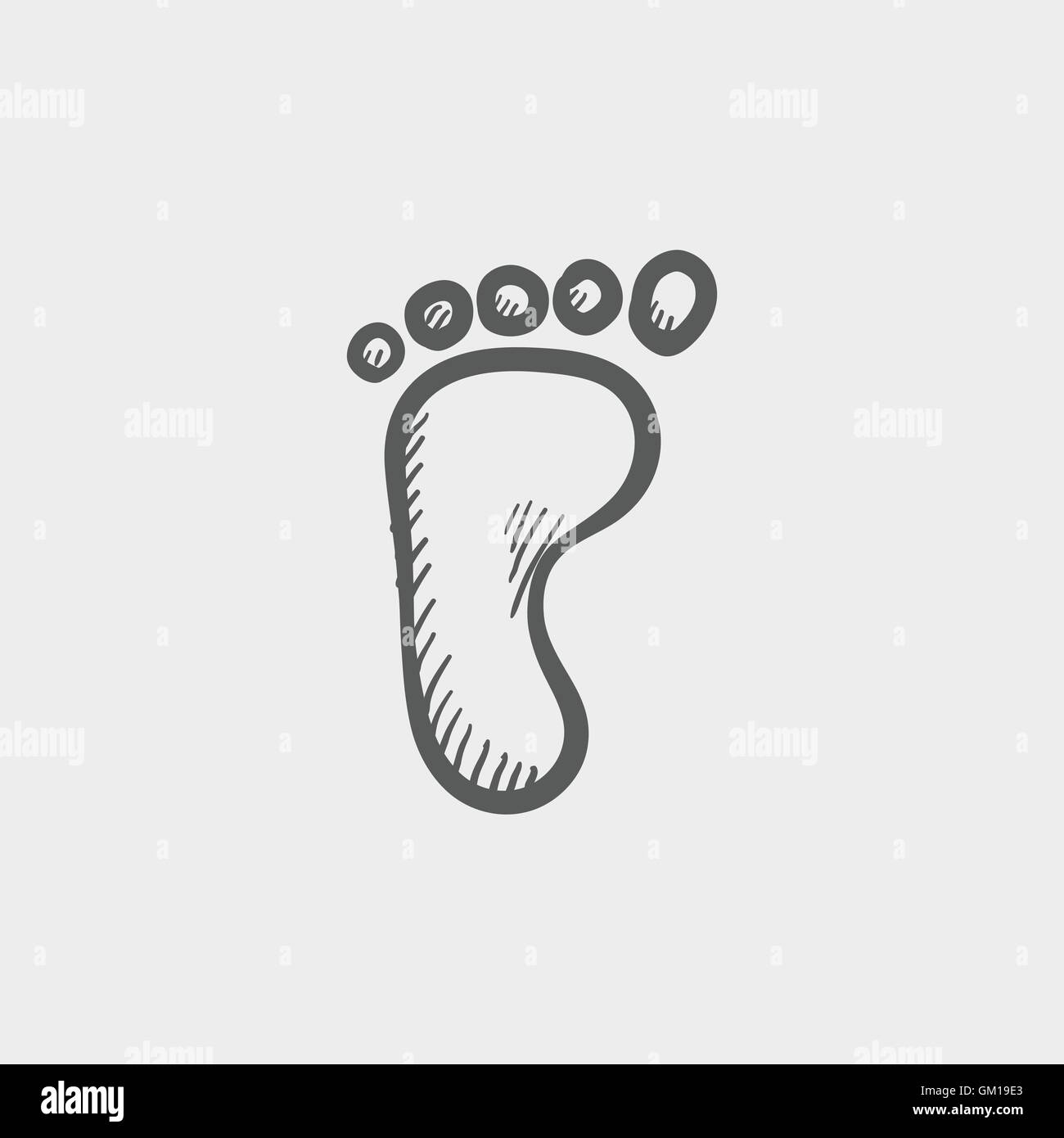 Foot sketch icon Stock Vector Image & Art - Alamy