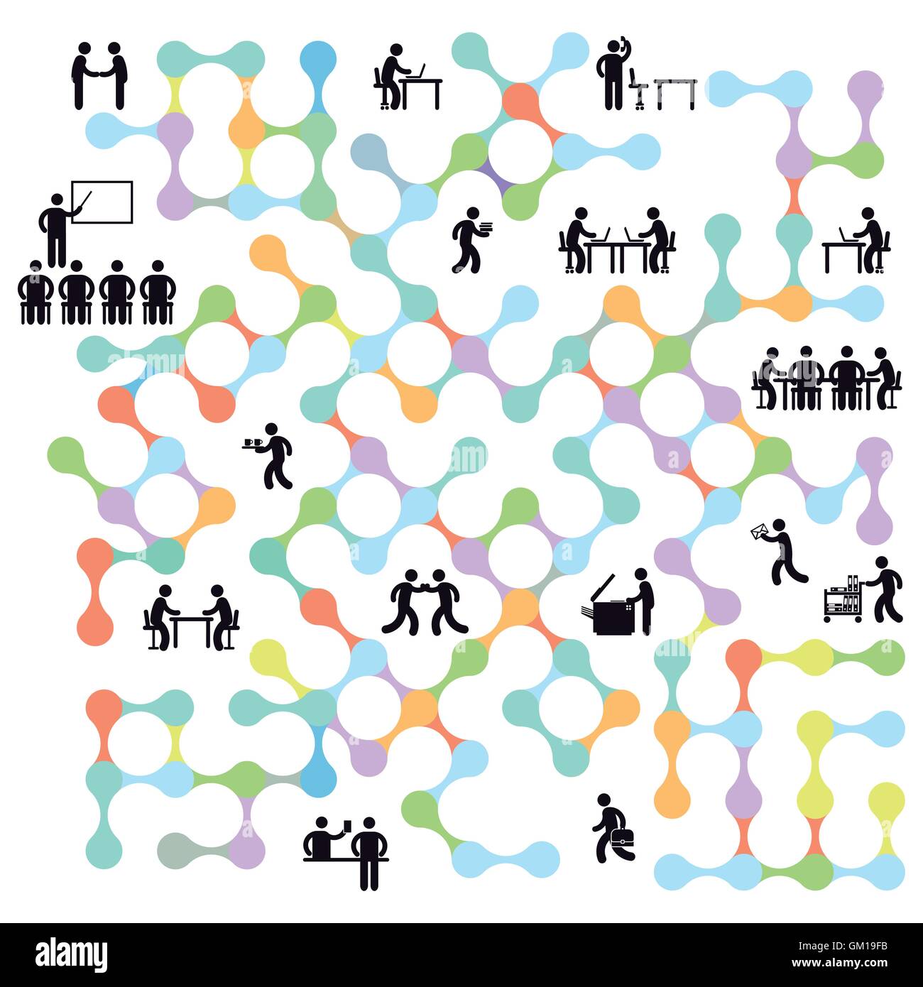 Business team connection symbol hi-res stock photography and images - Alamy