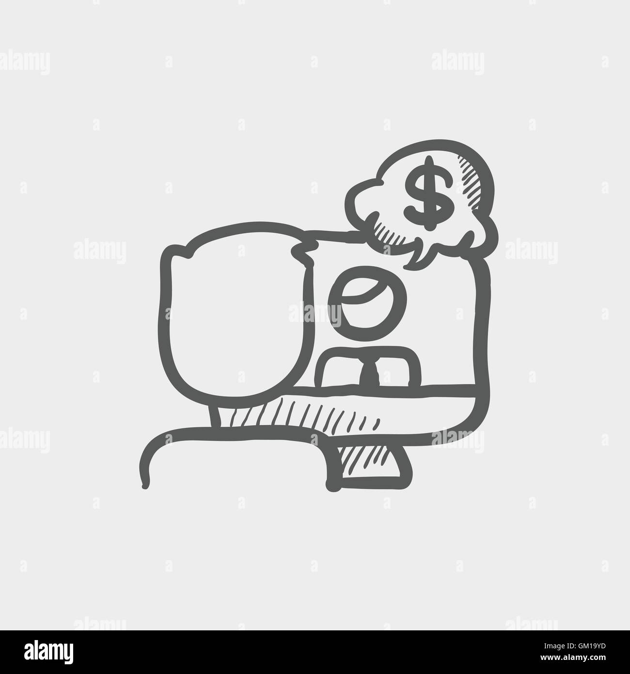 Assessment illustration sketch Black and White Stock Photos & Images ...