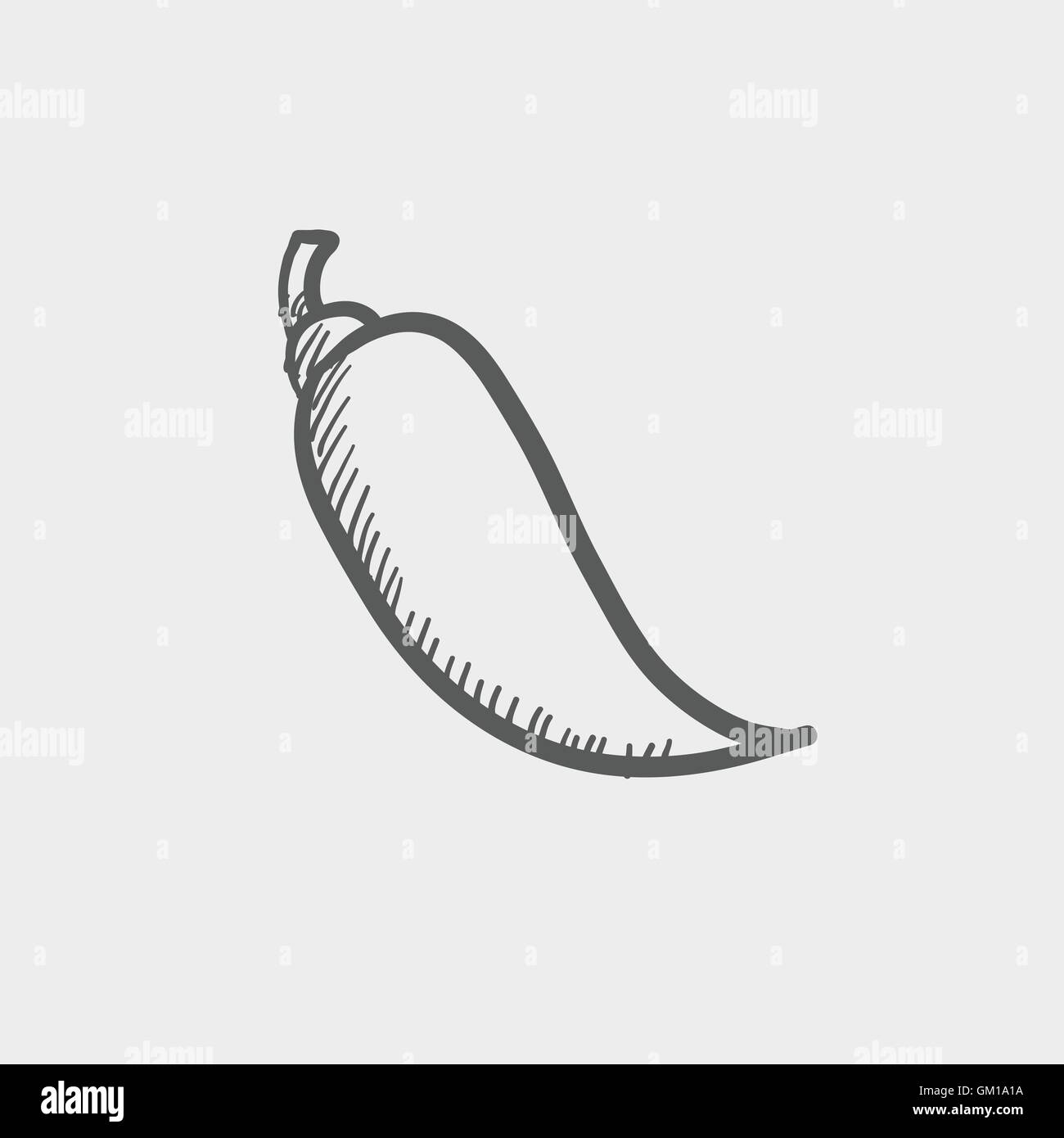 Green chilli plant Stock Vector Images - Alamy