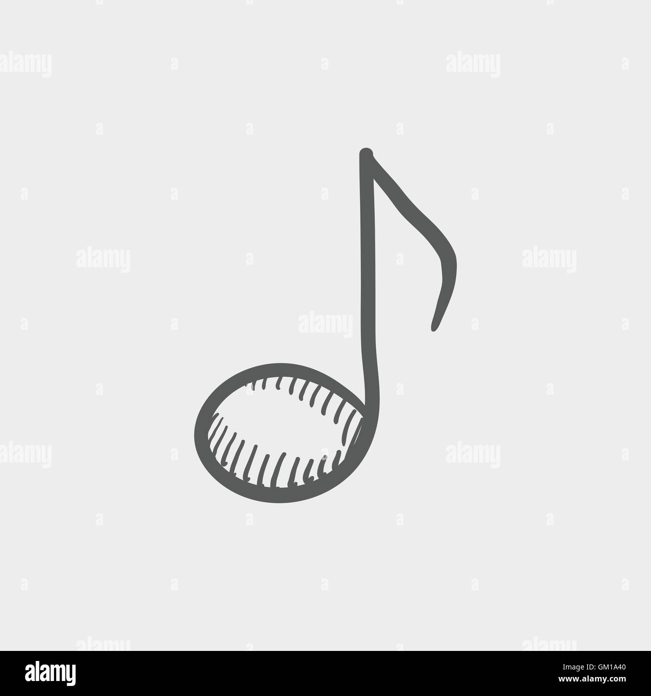 Eight note sketch icon Stock Vector Image & Art - Alamy