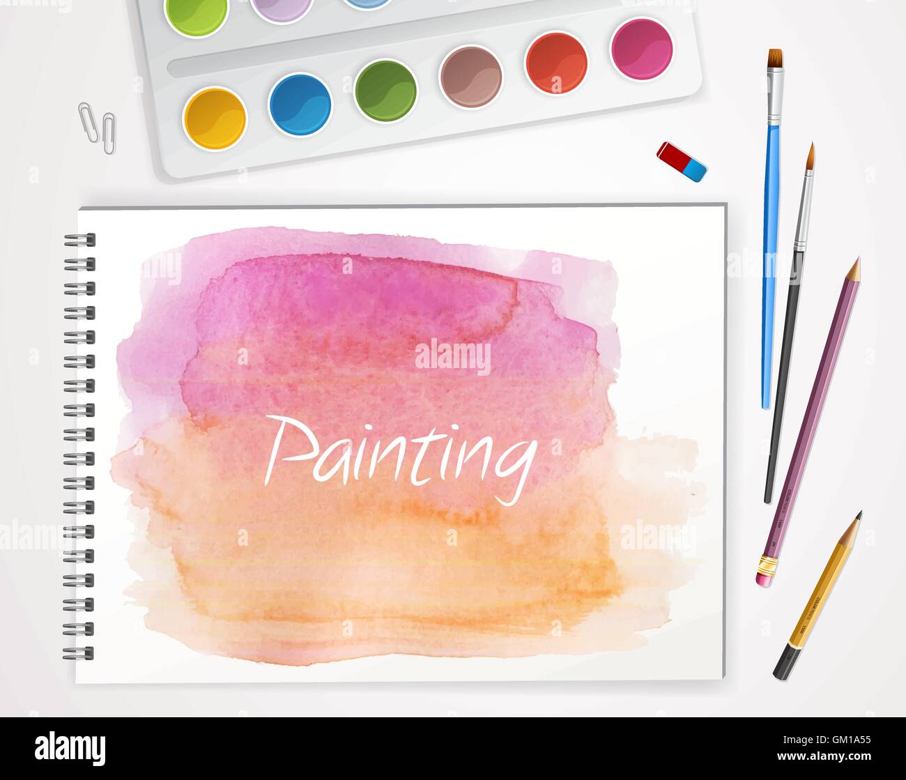 Watercolor creation Stock Vector Images - Alamy