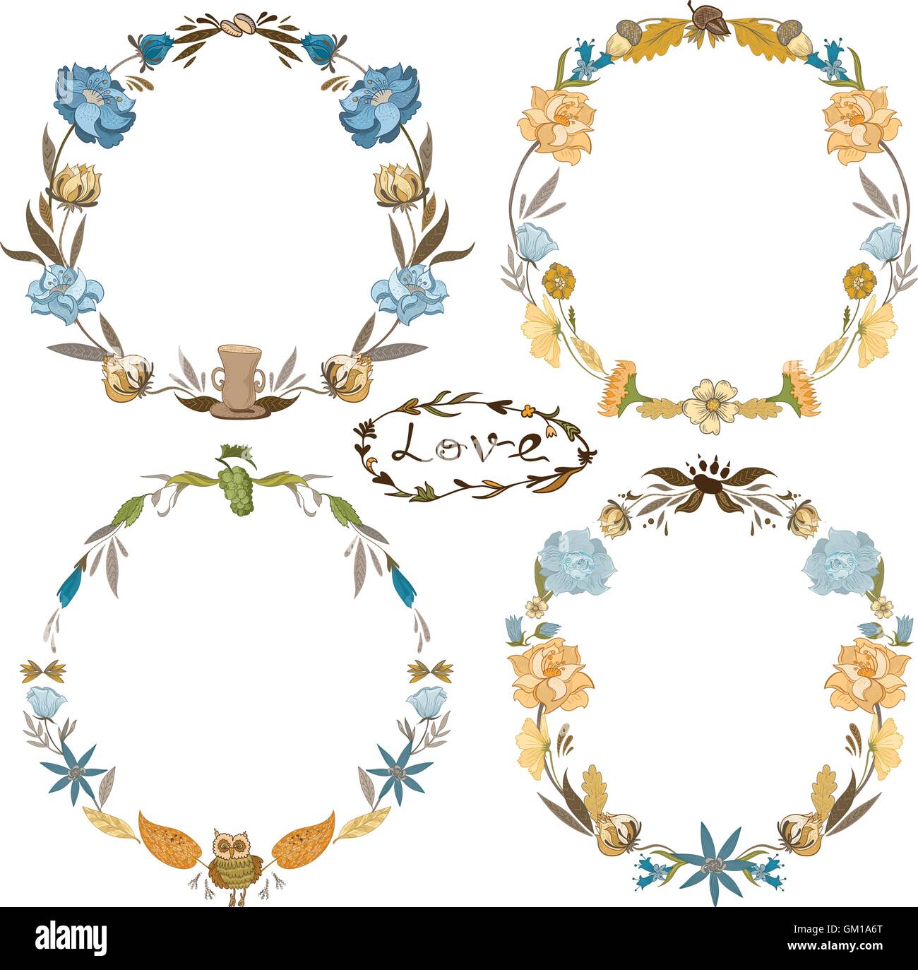 Fall wedding style Stock Vector Images - Alamy