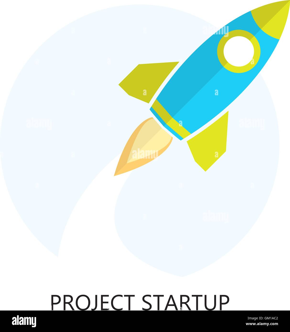 Business project startup rocket Stock Vector Images - Alamy