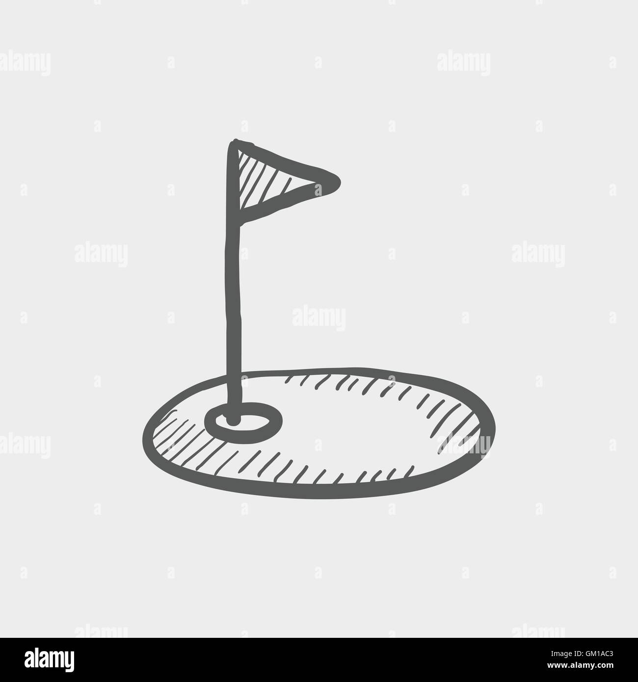 On golf course hand Stock Vector Images - Alamy