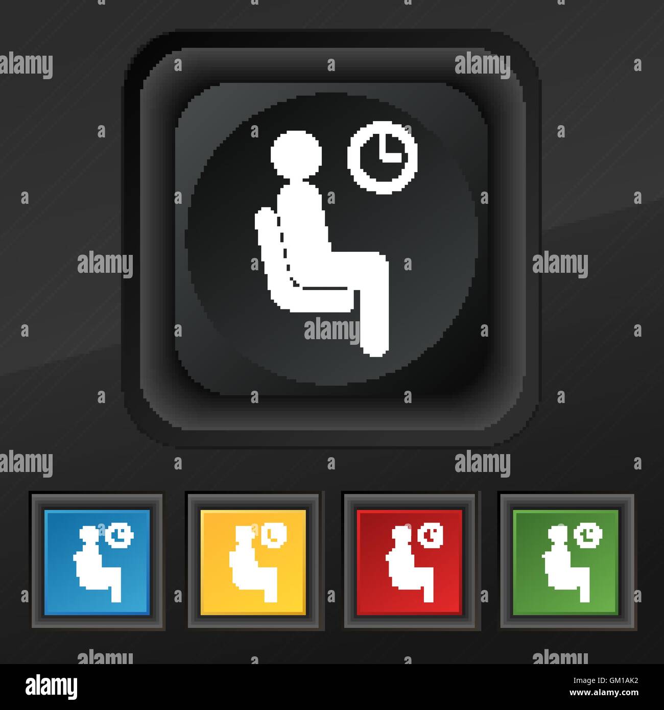 Wait your turn sign Stock Vector Images - Alamy