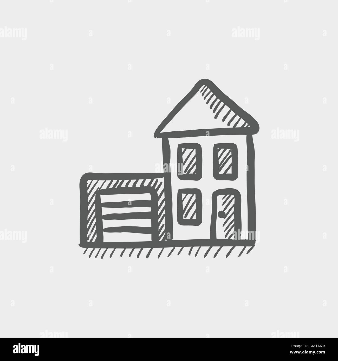 Exterior modern car garage Stock Vector Images - Alamy