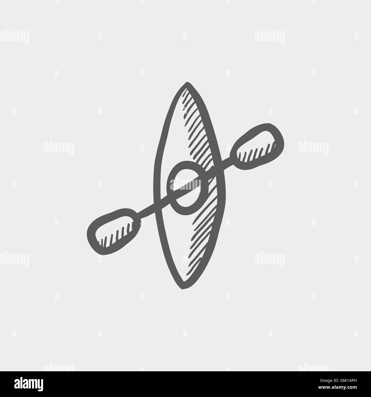 Canoe Paddle Drawing